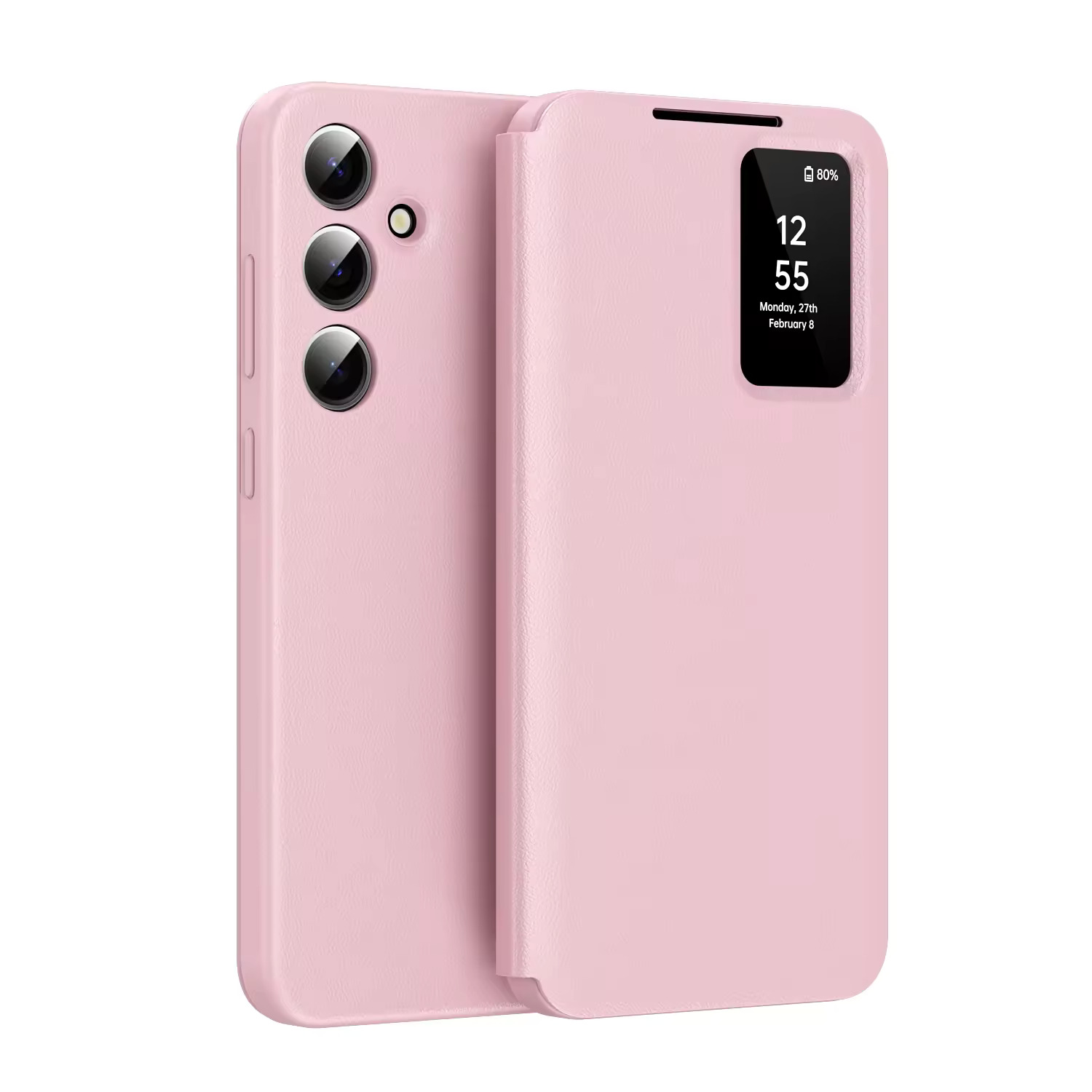 PU Leather Smart Window S-View Flip Kickstand Cover – VinTek Bangladesh